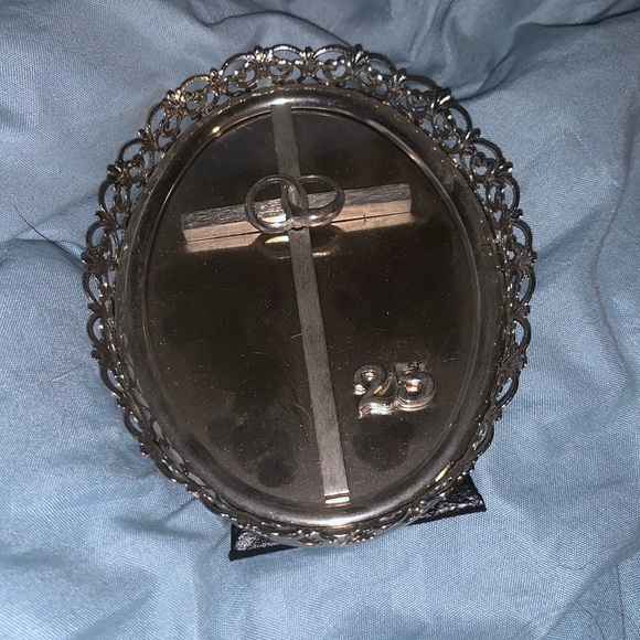 Wall Decor | 25th Wedding Anniversary Plaque Christian Cross With 2 ...